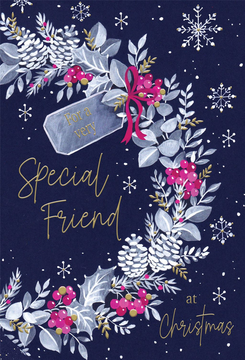 Friend and Friends Christmas card – Cards Through The Post.com