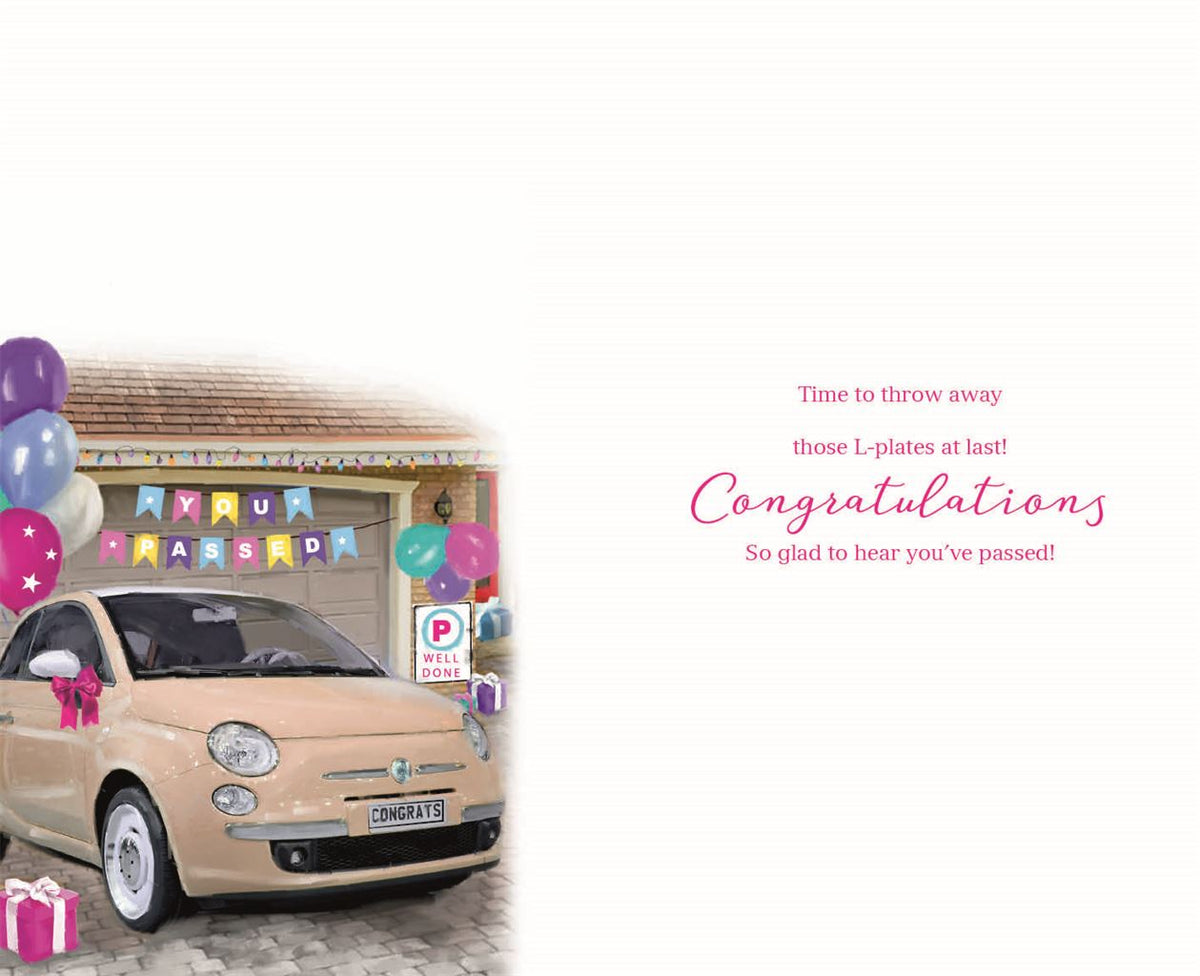 Driving test congratulations card – Cards Through The Post.com