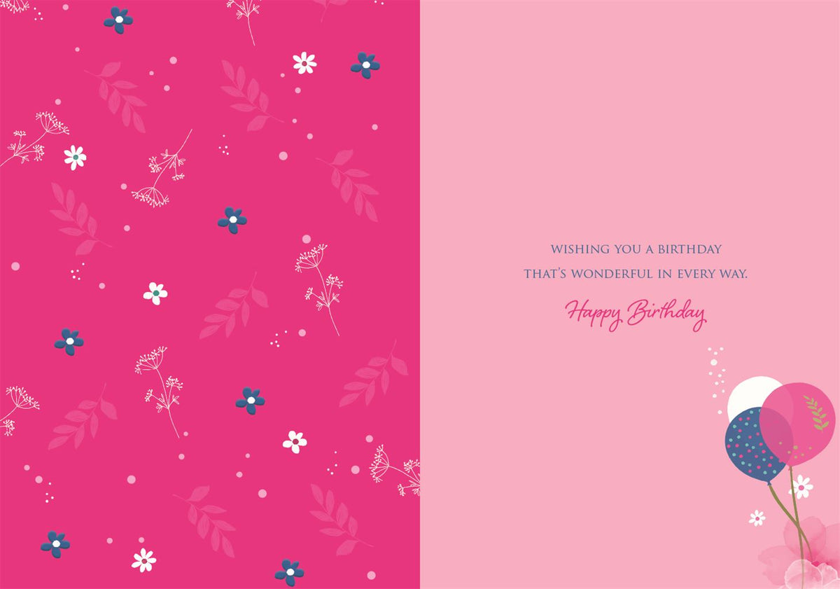 General birthday card for her- balloon and flowers – Cards Through The ...