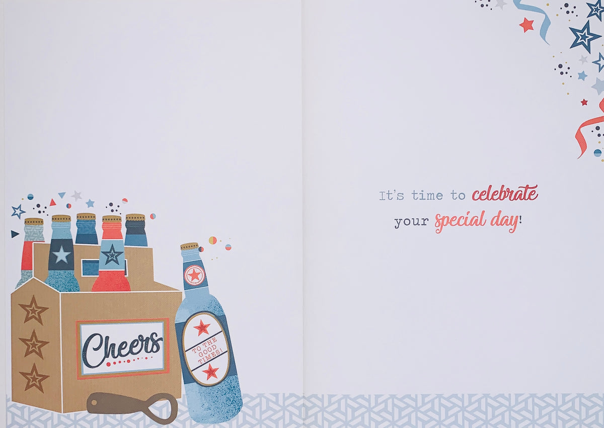 General birthday card- birthday cheers – Cards Through The Post.com