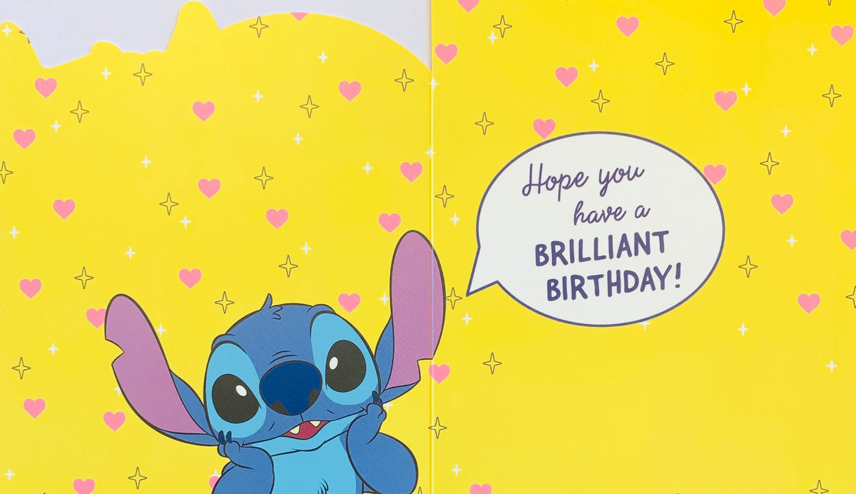 Age 8 birthday card - Lilo and Stitch – Cards Through The Post.com