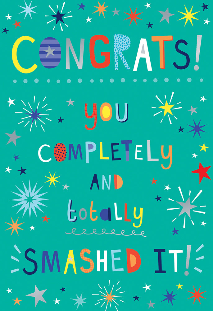 Congratulations card- smashed it – Cards Through The Post.com
