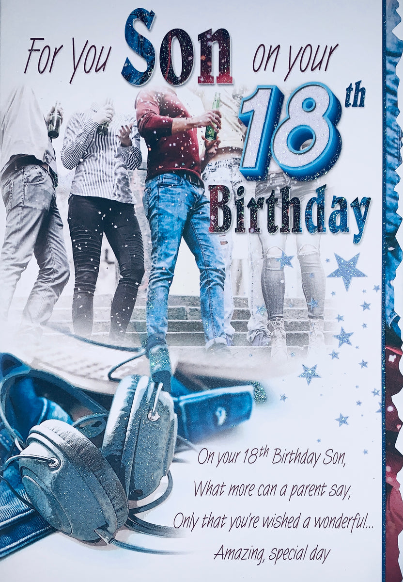 Birthday card Son 18th – Cards Through The Post.com
