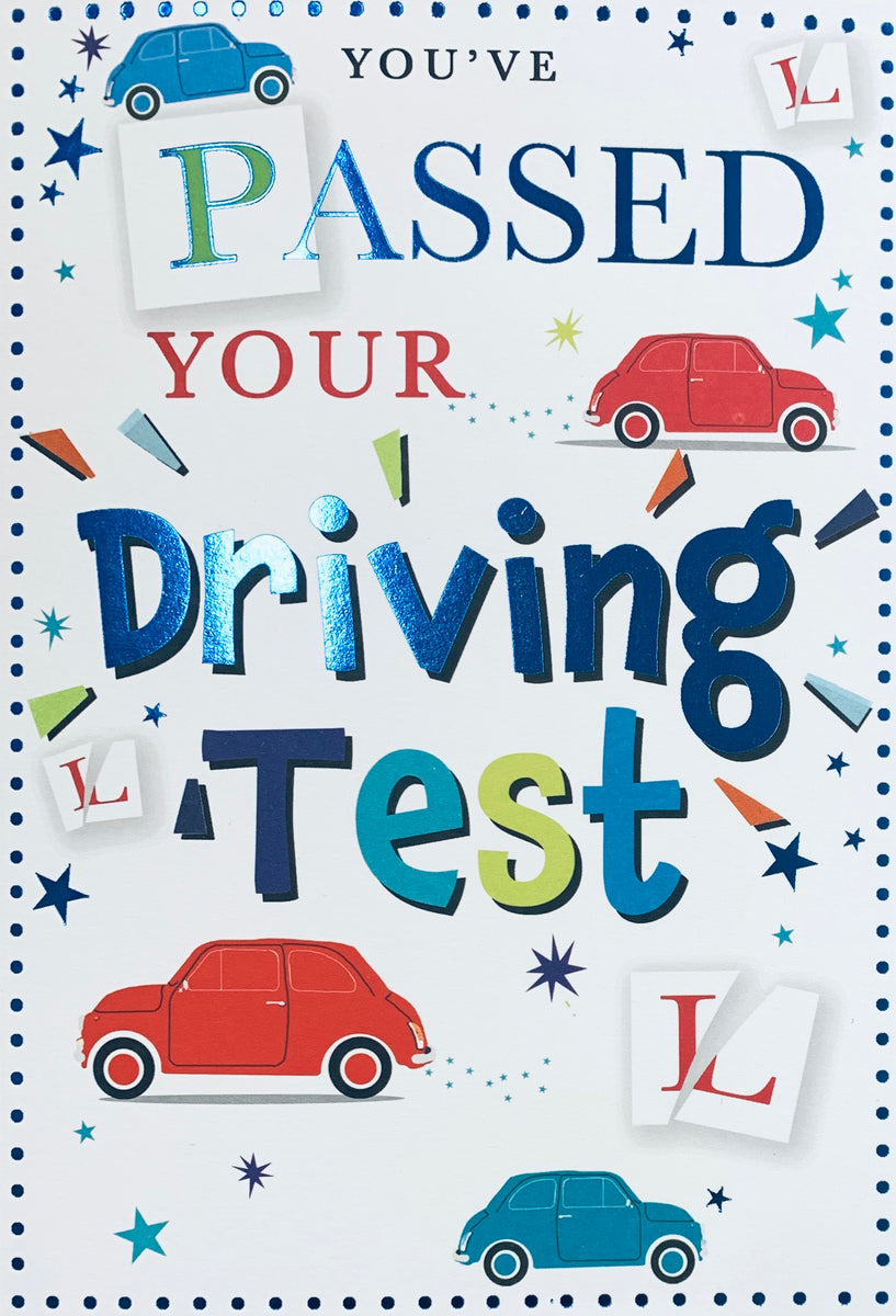 Driving test congratulations card contemporary – Cards Through The Post.com