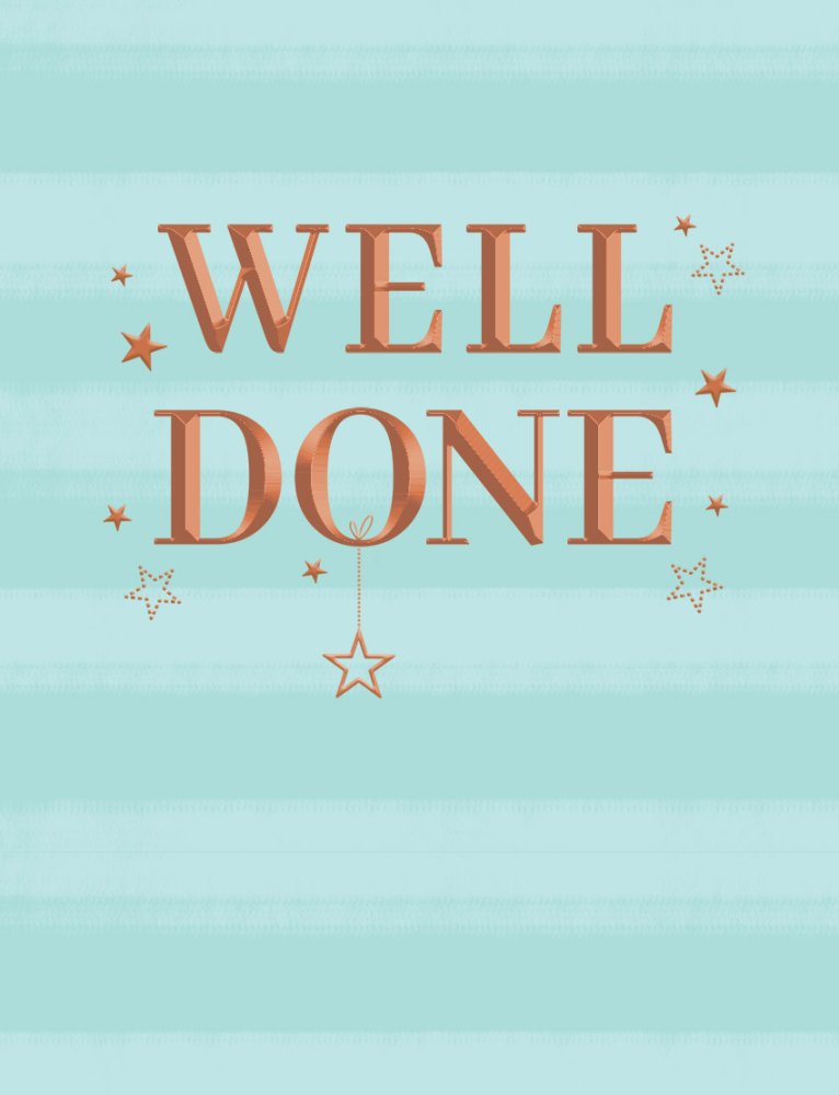 Well done card - modern congratulations – Cards Through The Post.com