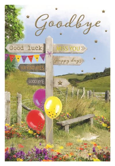 Goodbye card- countryside – Cards Through The Post.com