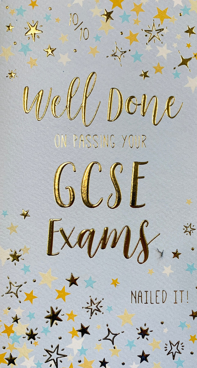 GCSE exam congratulations card – Cards Through The Post.com