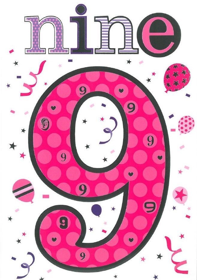 Age 9 birthday card – Cards Through The Post.com